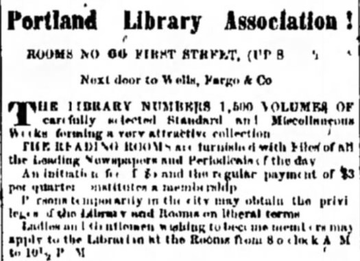 Library Association of Portland, Portland, Oregon